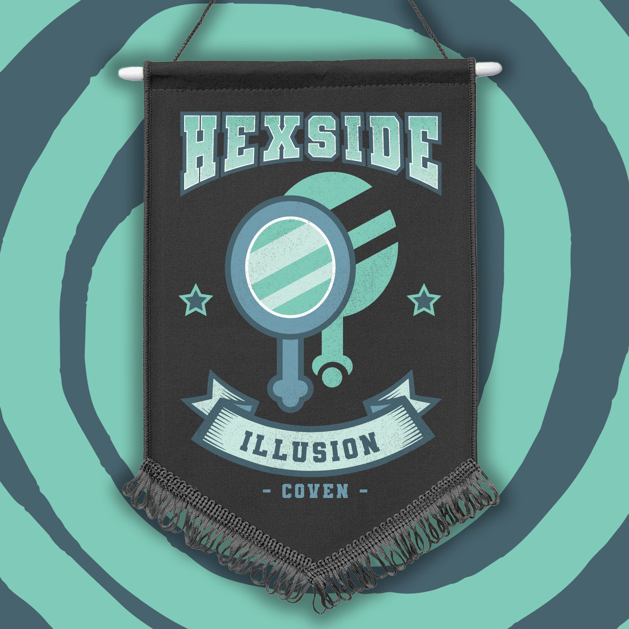 Hexside Illusion Coven Pennant Wall Hanging - Etsy