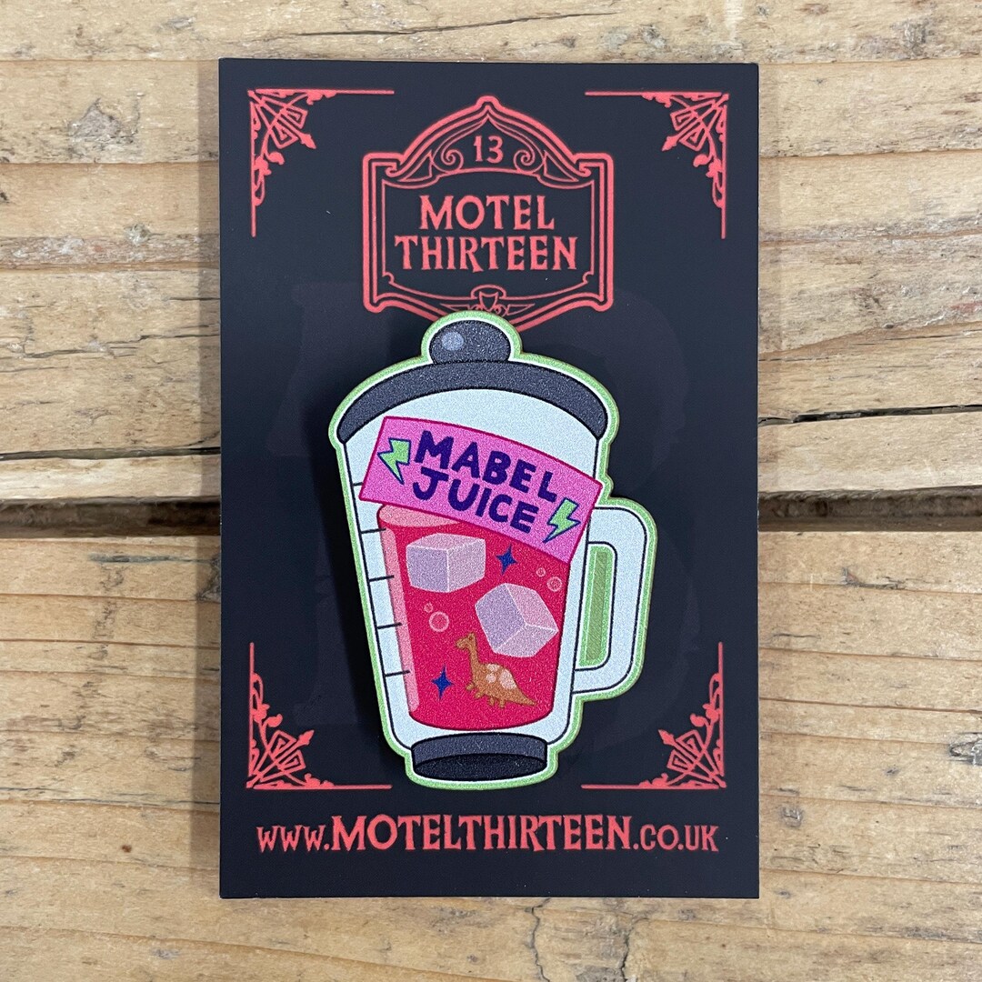 Mabel Juice - Gravity Falls Inspired Eco-friendly Wooden Pin Badge - Etsy