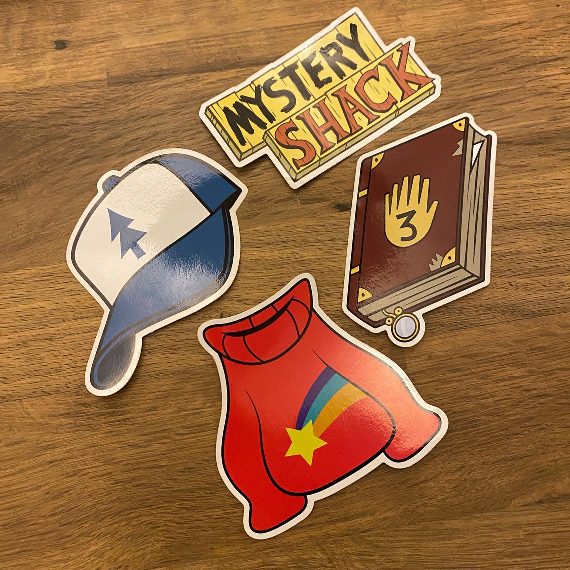 Gravity Falls MEGA-STICKER Pack Four 10x10cm Vinyl Stickers | Etsy