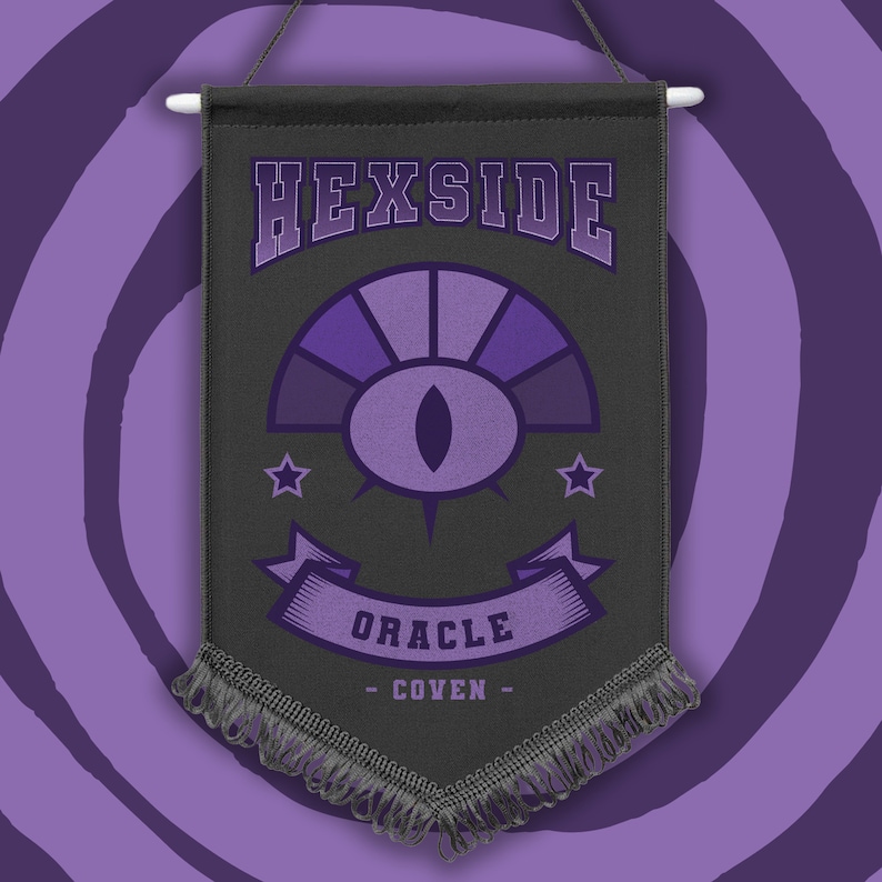 Hexside Oracle Coven Pennant Wall Hanging - Etsy