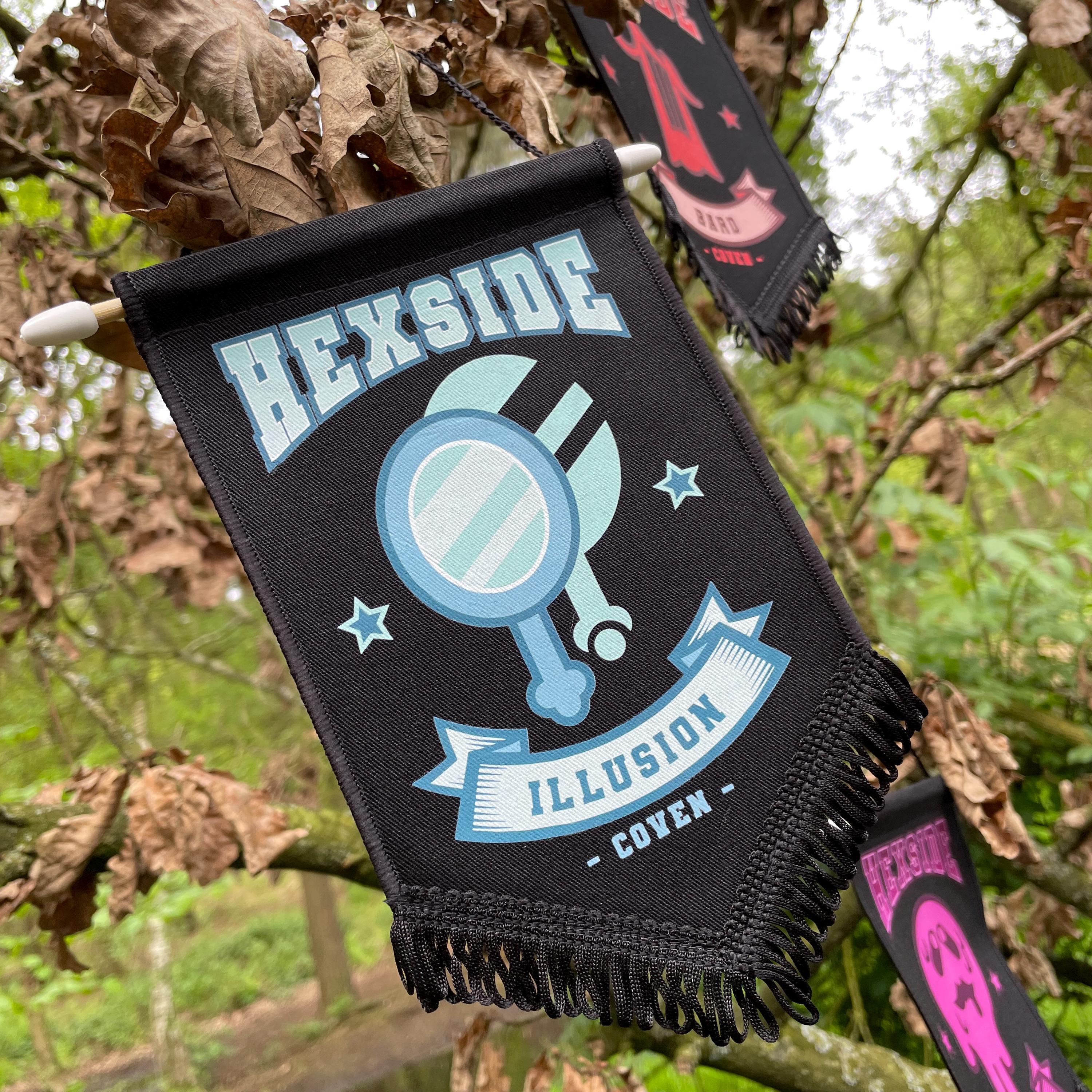 Hexside Illusion Coven Pennant Wall Hanging - Etsy