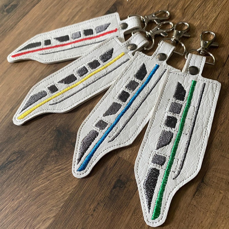 Oversized Vinyl Monorail Luggage Key Fob. Vegan Friendly - Etsy
