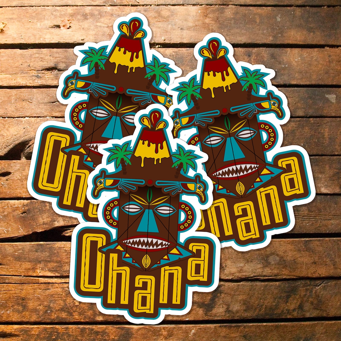 Ohana - Polynesian Resort Inspired Vinyl Sticker - Etsy UK