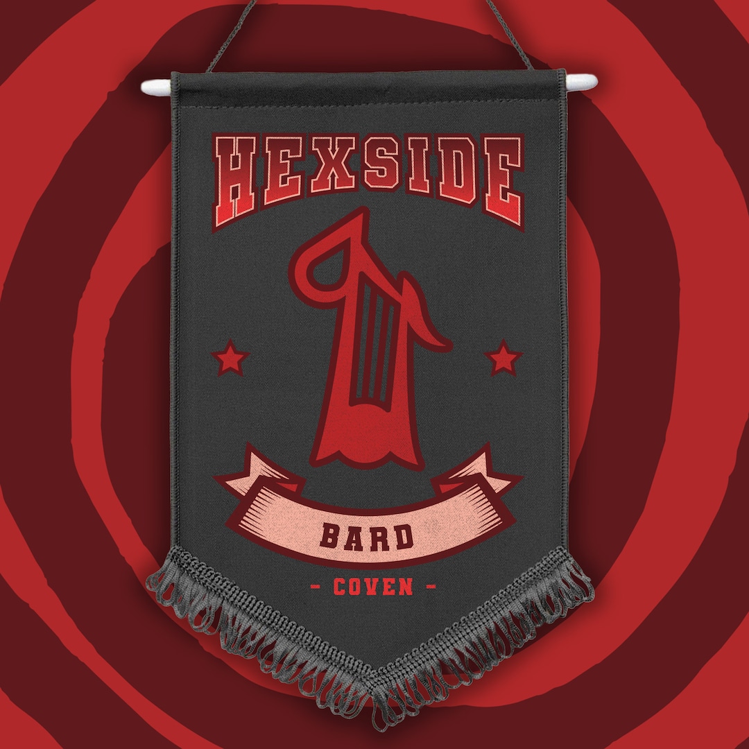 Hexside Bard Coven Pennant - the Owl House Inspired Wall Hanging ...