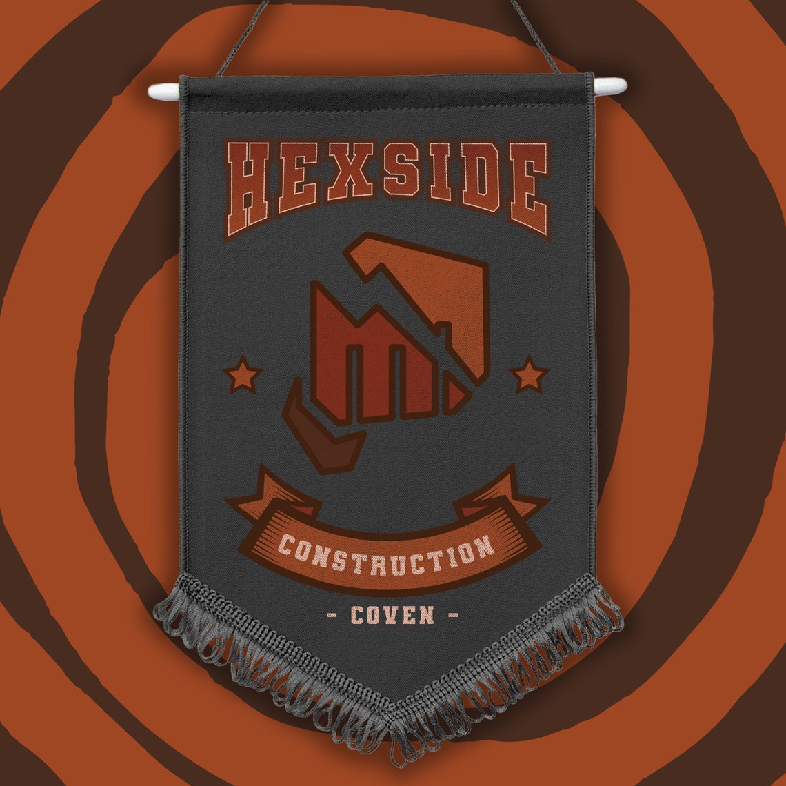 Hexside Construction Coven Pennant Wall Hanging - Etsy