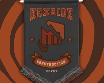 Hexside Beast Keeping Coven Pennant Wall Hanging - Etsy