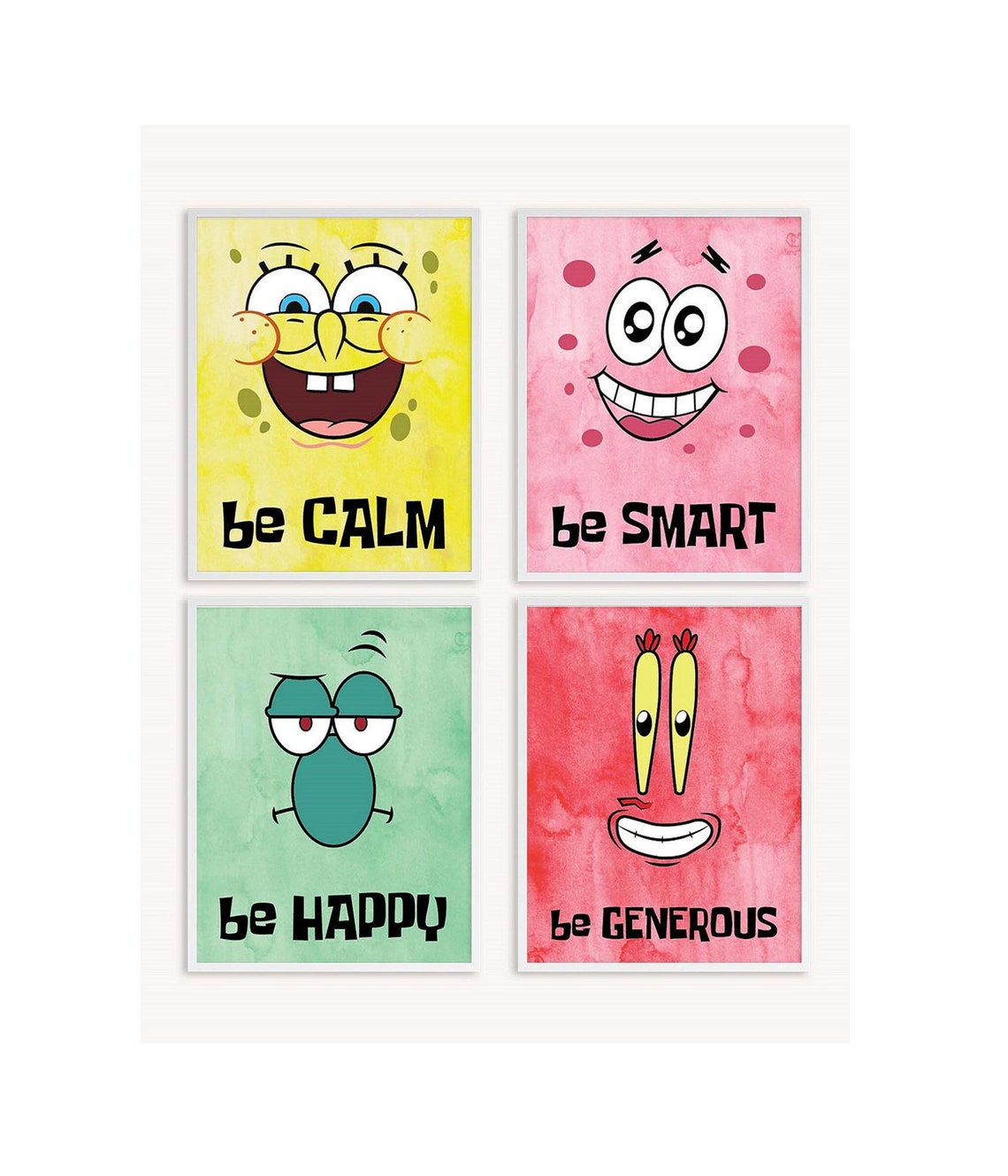 Spongebob Squarepants Poster Print Wall Art Room Decor Gifts | Etsy