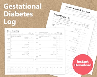 Detailed Food & Blood Sugar Log, Diabetes Glucose Level Tracker, Daily ...
