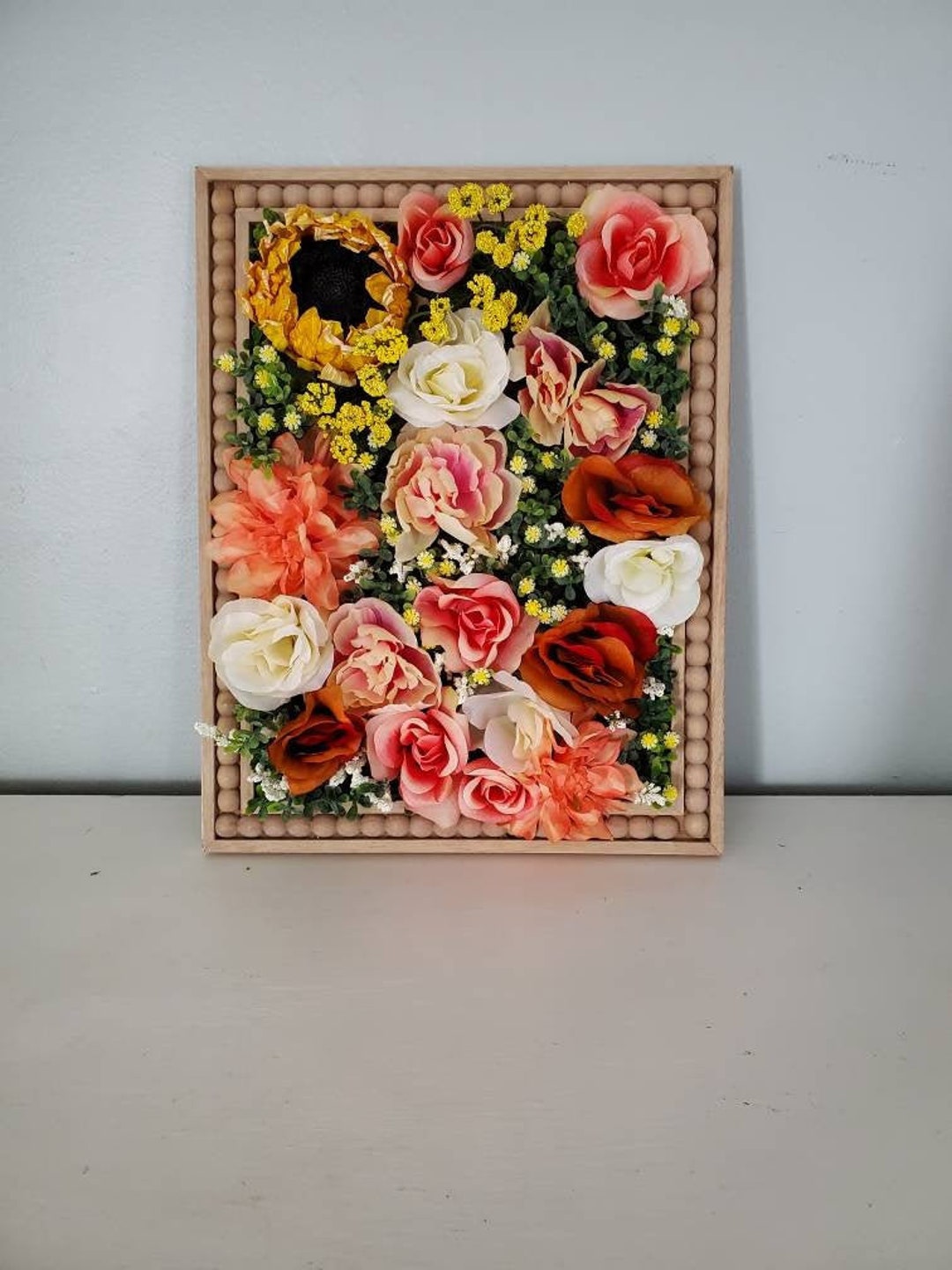 Floral Wall Art Flower Wall Decor Floral Home Decor Flower Wall Hanging ...