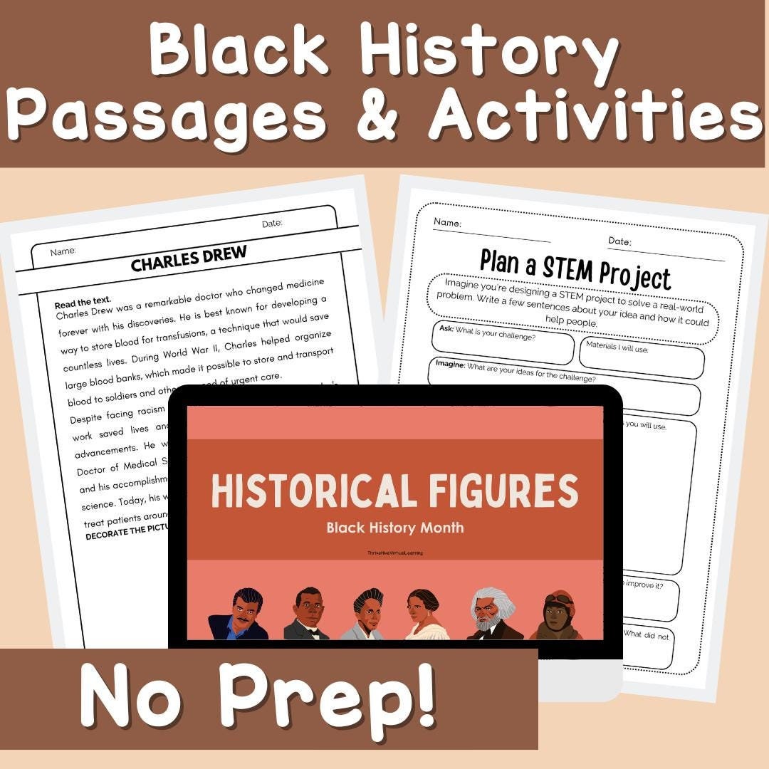 Black History Month Daily Reading Passages & Creative Activities | 20 ...