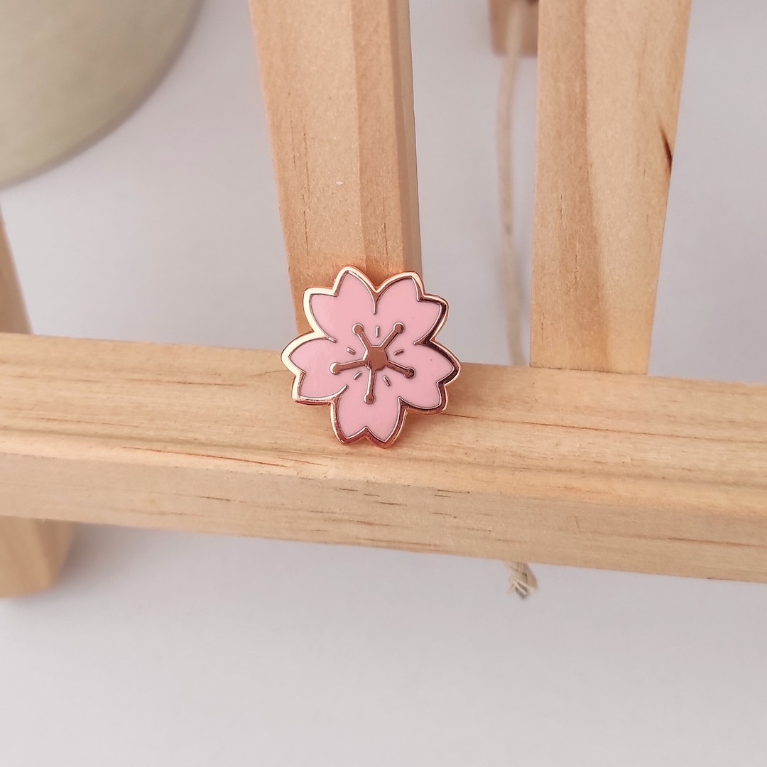 Sakura Mini Pin Hard Enamel Pin Japan Whispers: A Japanese Aesthetic ...