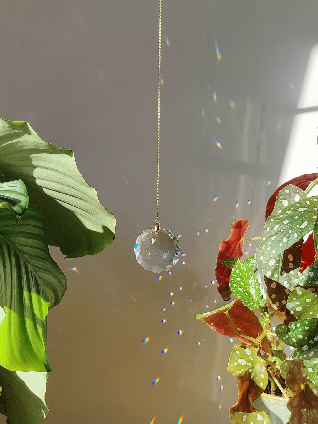 AGLAE IV Suncatcher in Stainless Steel and Glass Crystal - Etsy
