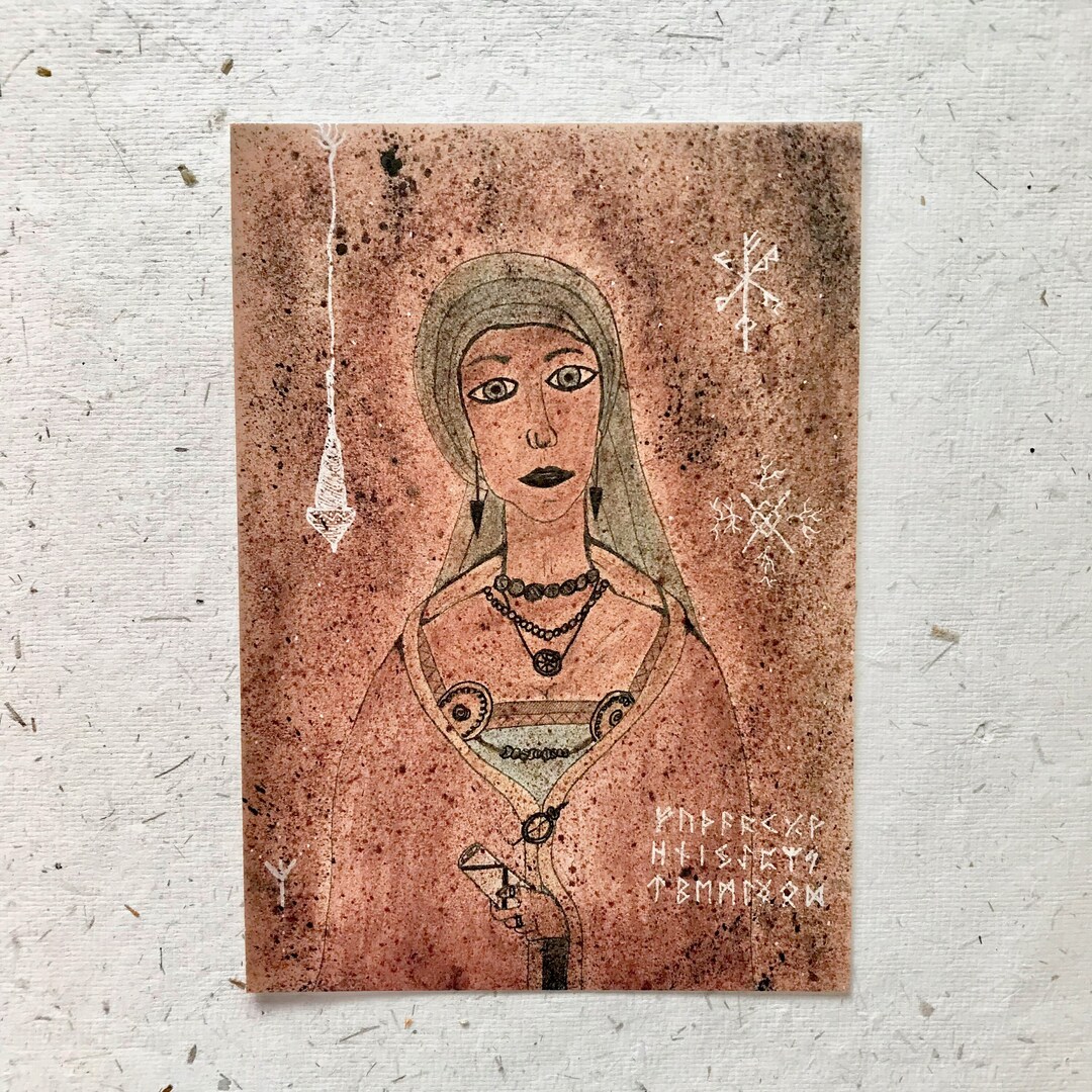 Dís / Dísir A6 Altar Card / Asynjur / Valkyrie / Fylgjur / - Etsy