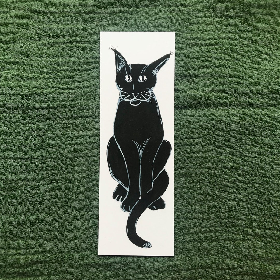 Black Cat - Hallowtide Bookmark / Witch's Cat / Samhain / Witch / Pagan ...