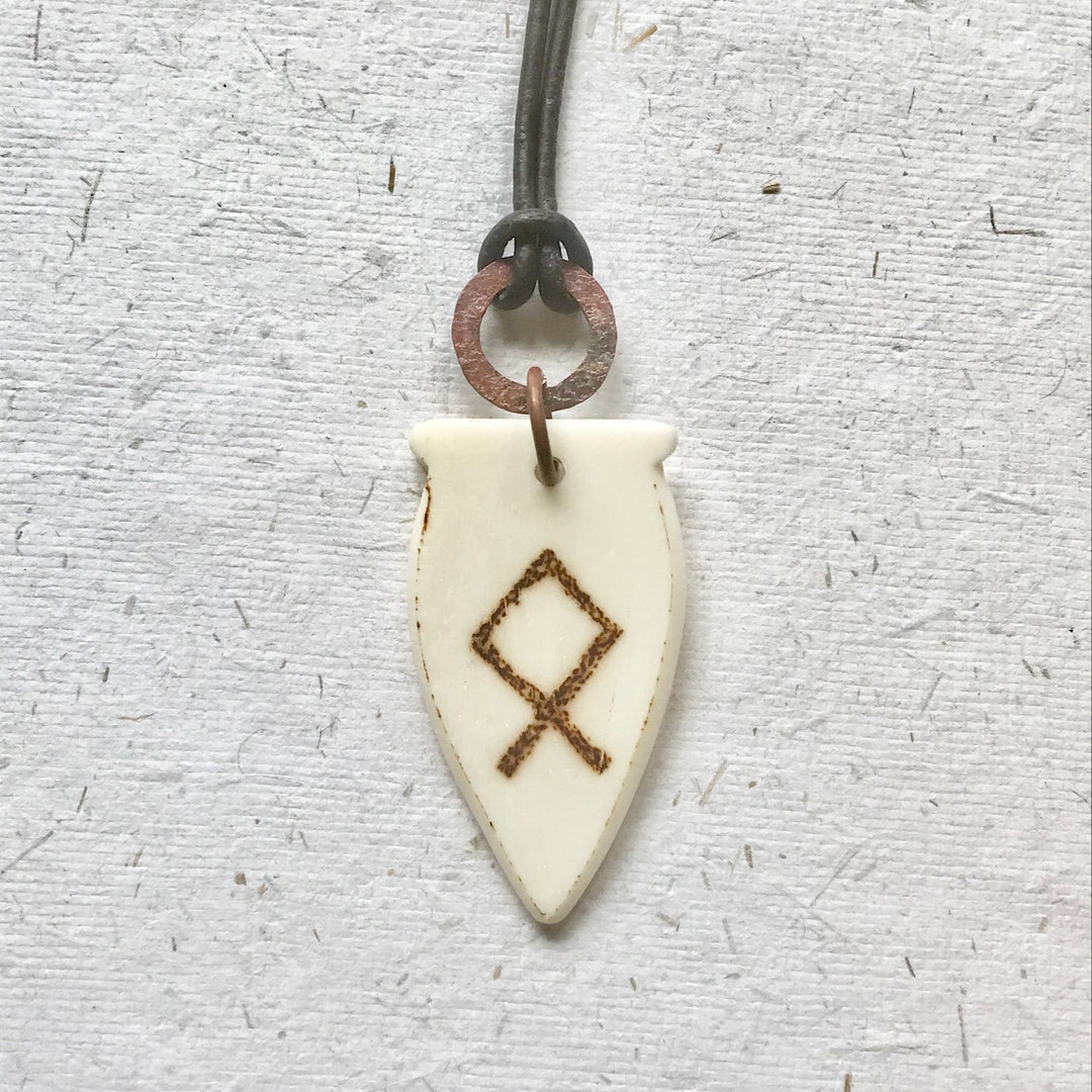 Othala Rune Necklace / Norse Pagan / Heathen / Runes / Odin / Ancestors ...