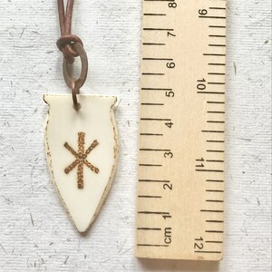 Ior Rune Necklace / Anglo Saxon Runes / Bone Pendant / Viking / Saxon ...