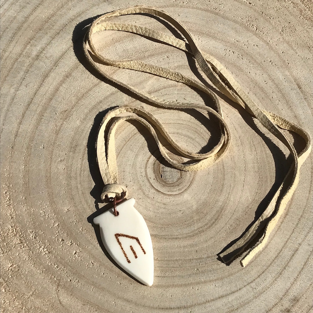 Yr - Anglo Saxon Rune Necklace / Amulet / Yew Bow / Archer / Ullr ...