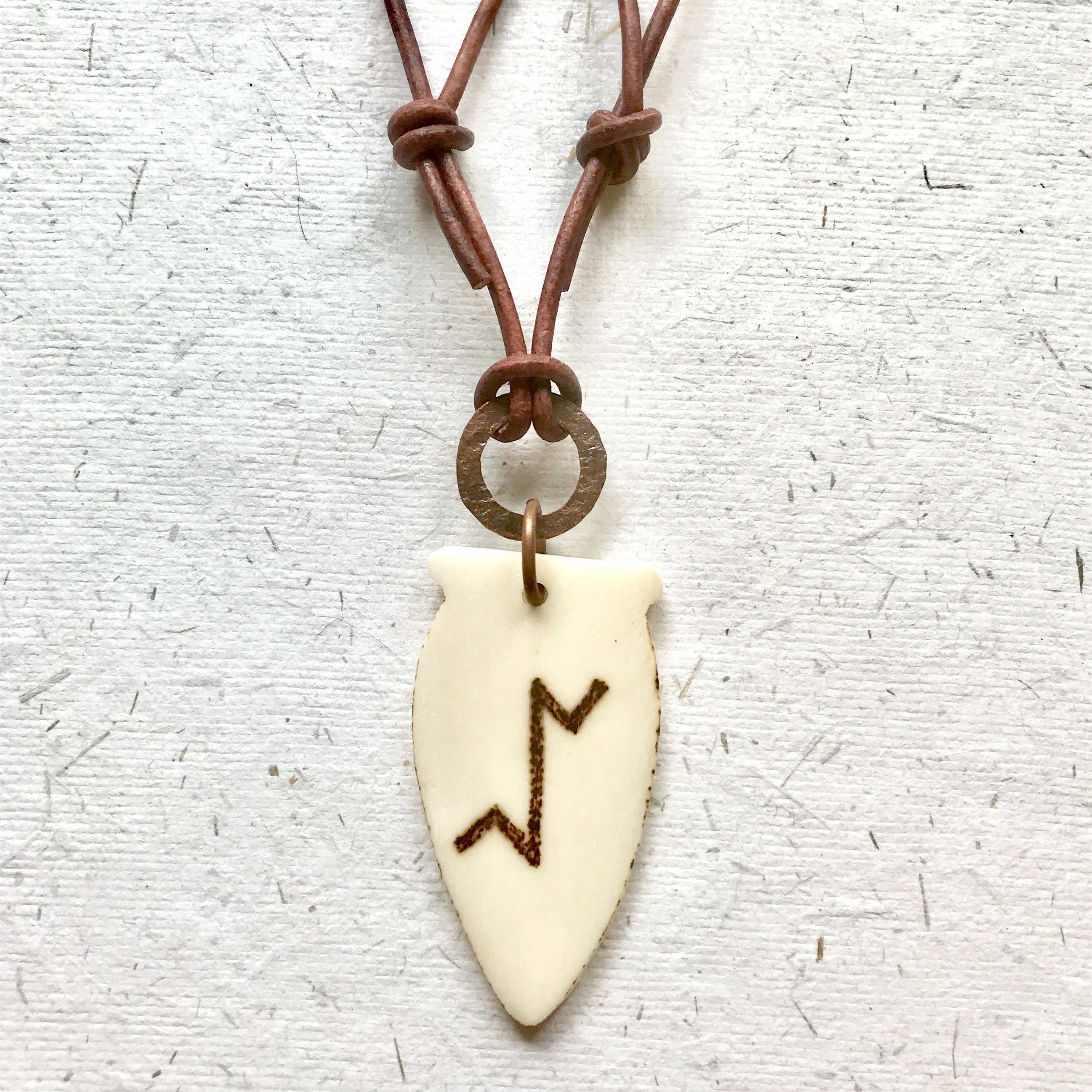 Cweorth Rune Necklace / Anglo Saxon Runes / Amulet / Northern - Etsy