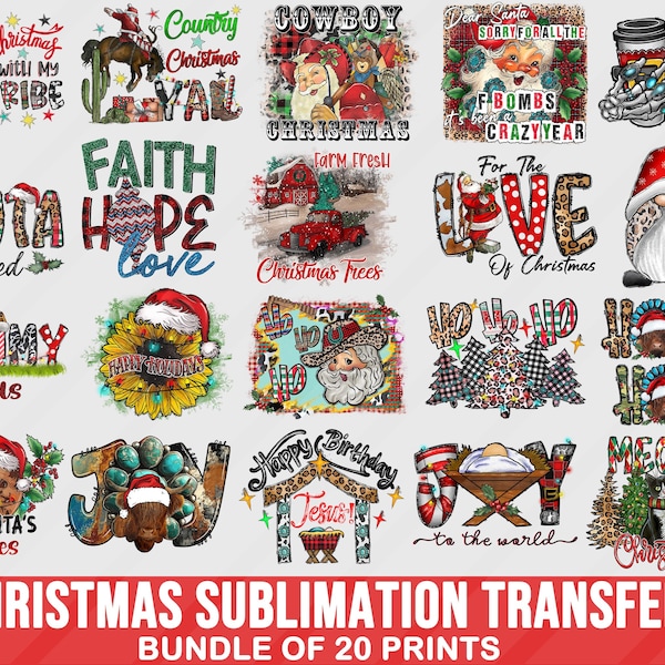 Christmas Screen Print Transfers Ready for Press - Etsy