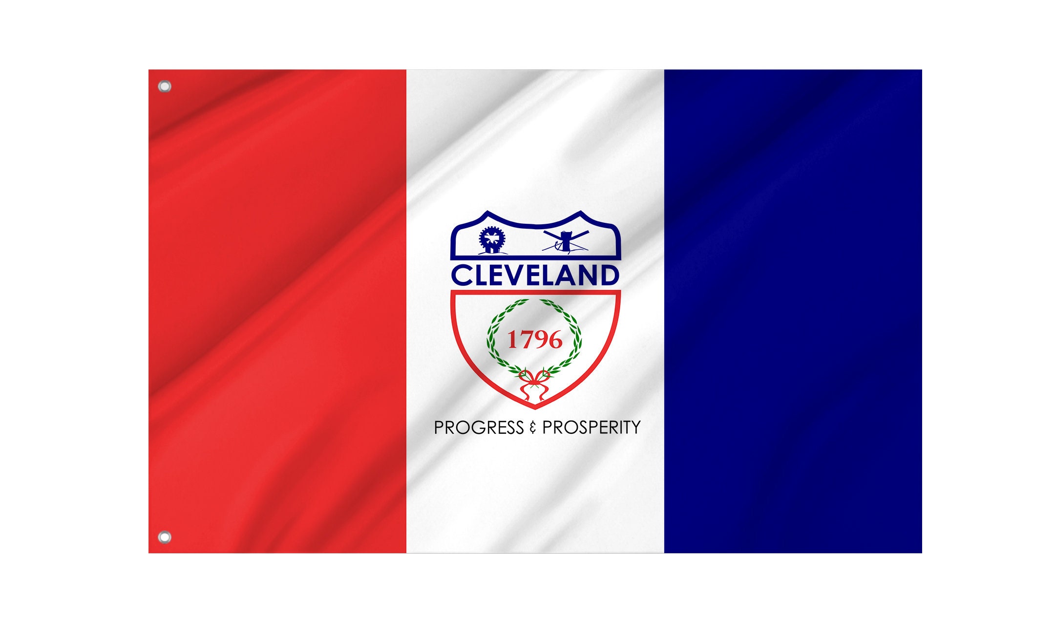 Cleveland Ohio Flag Unique Design Print Double Seams - Etsy