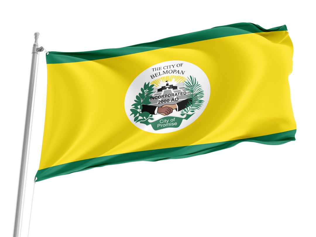 Flag of Belmopan, Belize, Unique Design Print, Flags for Indoor ...