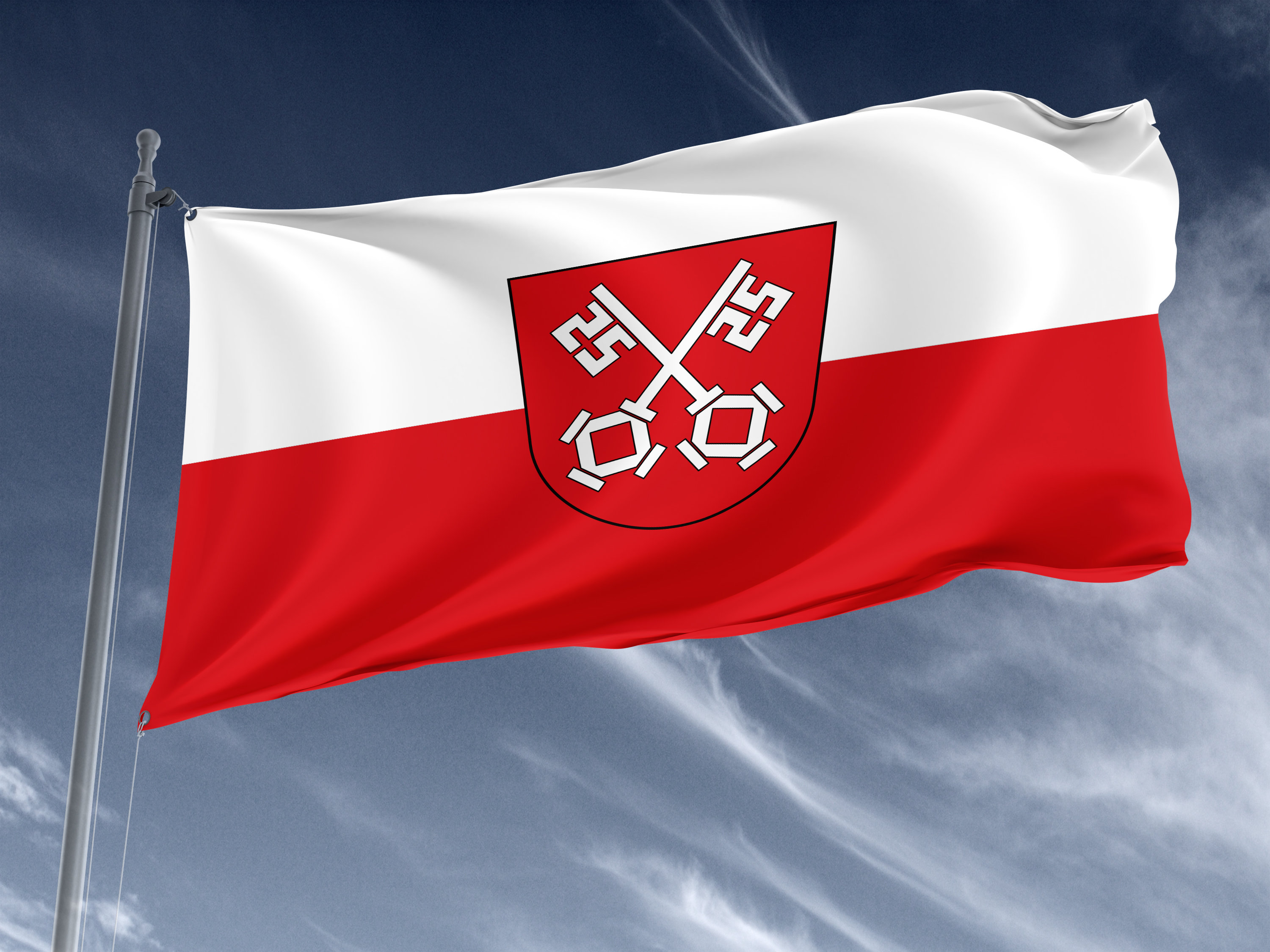 Regensburg Flag With Brass Grommets, Unique Design Print, Double Sided ...