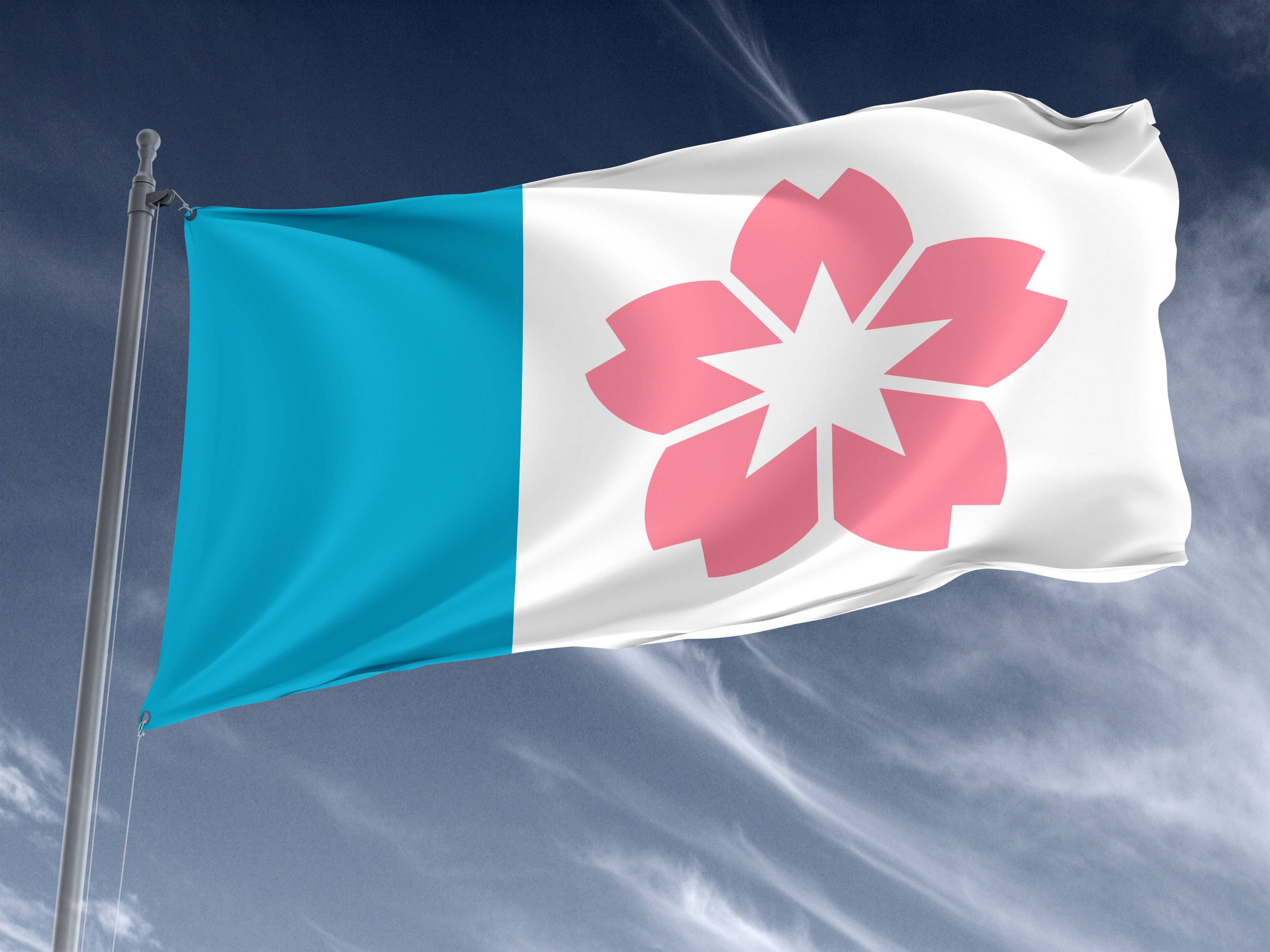 Salem, Oregon Flag, Unique Design Print, Double Seams, Bright Colours ...