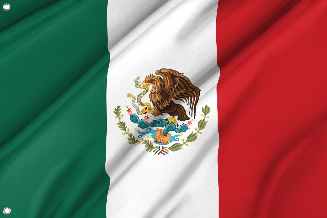 Flag of Mexico, Patriotic Flags, Unique Design Print, Flags for Indoor ...