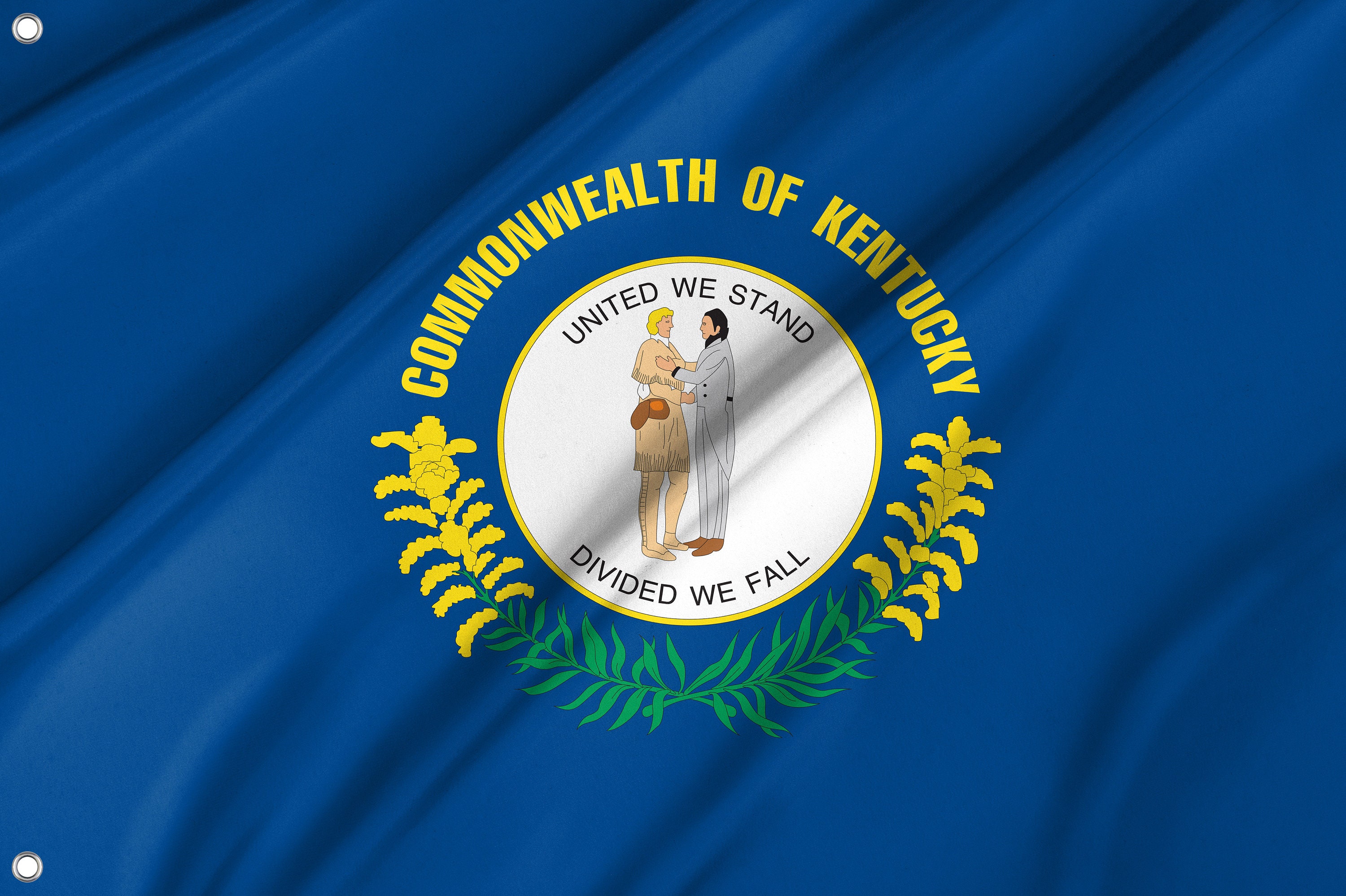 Kentucky State Flag, Patriotic Flags, Unique Design Print, USA States ...