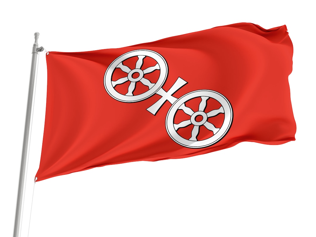 Mainz City Flag With Brass Grommets, Unique Design Print, Double Sided ...