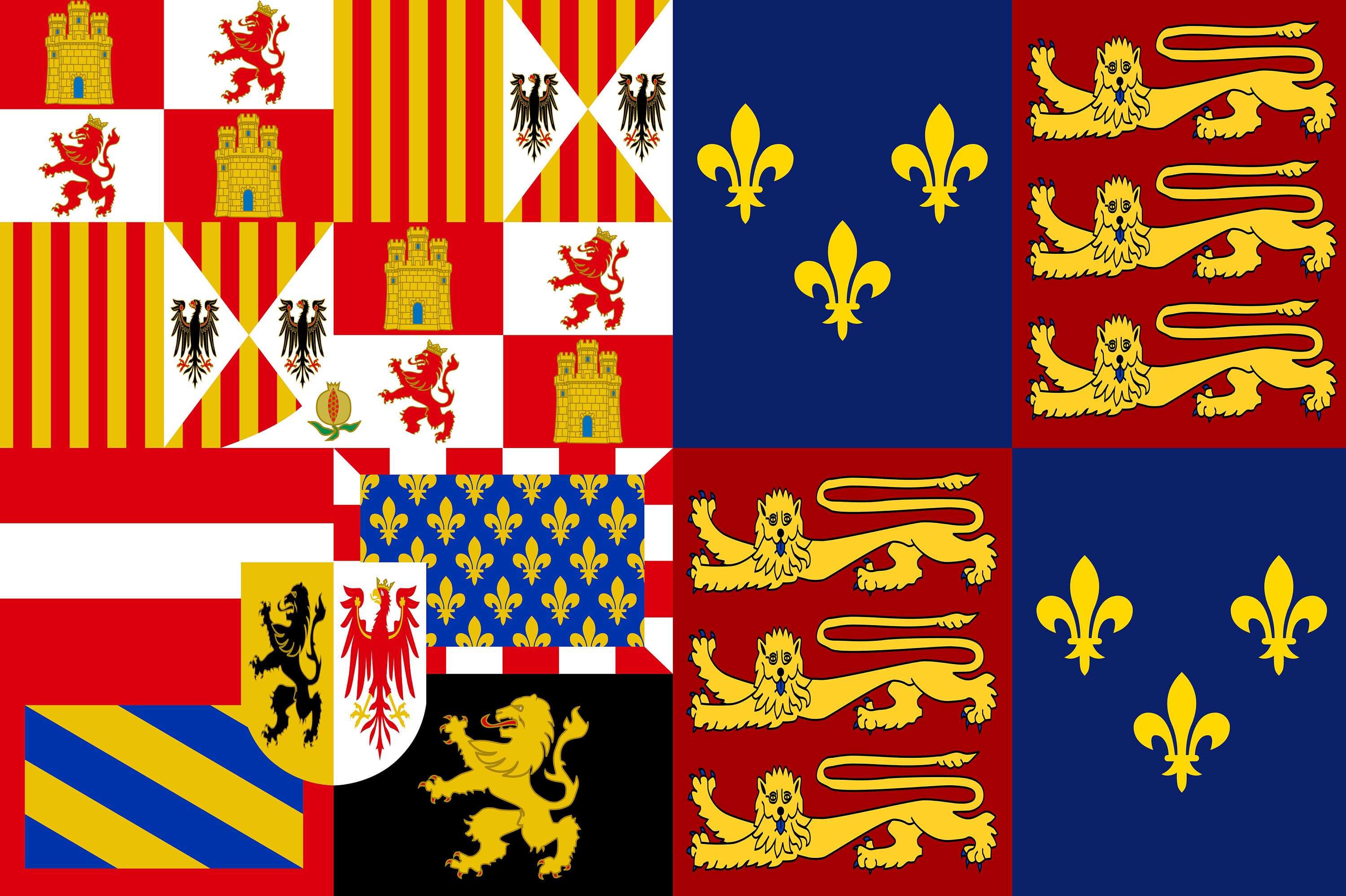 Standard of Philip of Austria as Prince of Asturias and King Consort of ...