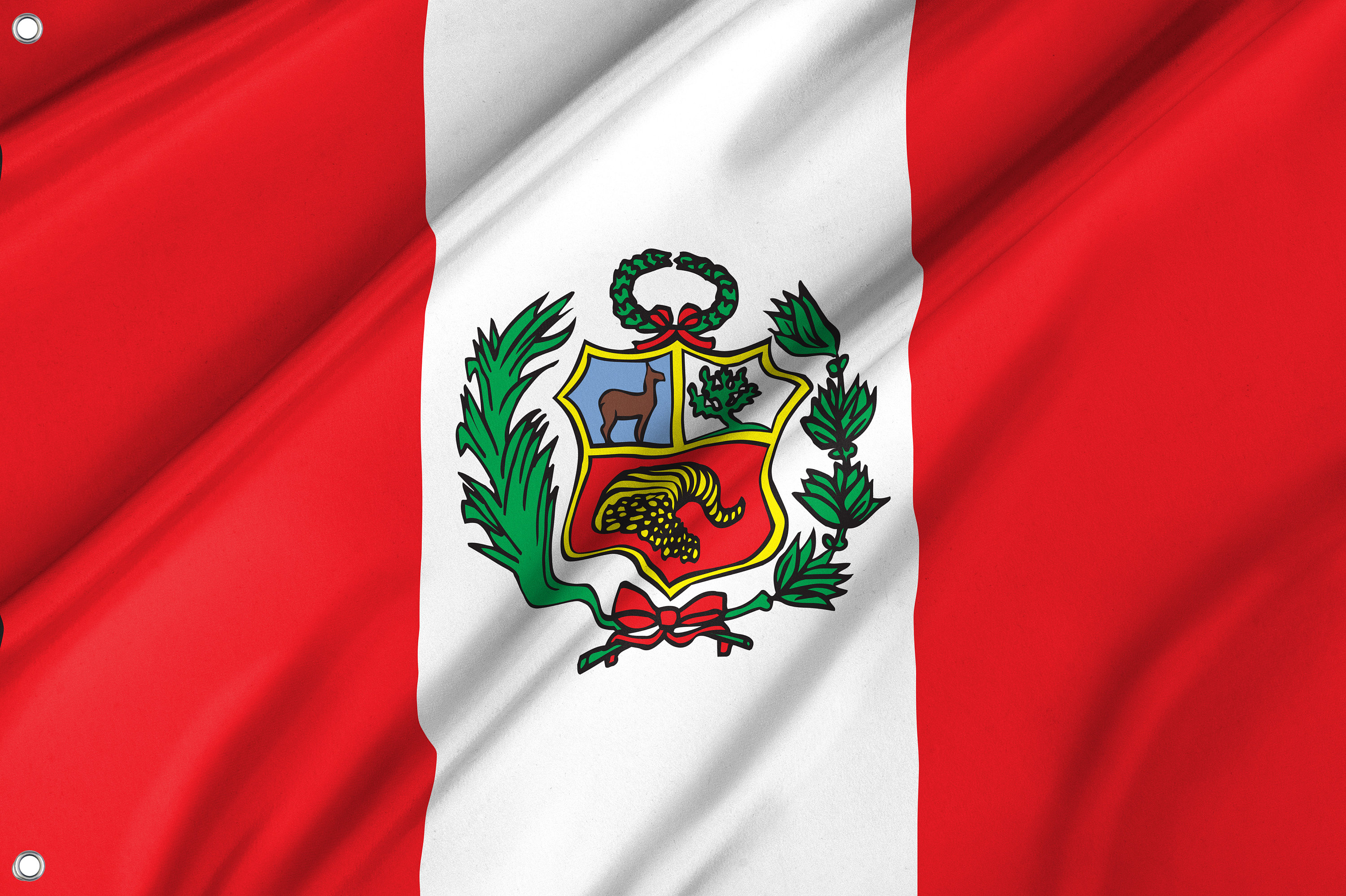 Flag of Peru, Patriotic Flags, Unique Design Print, Flags for Indoor ...