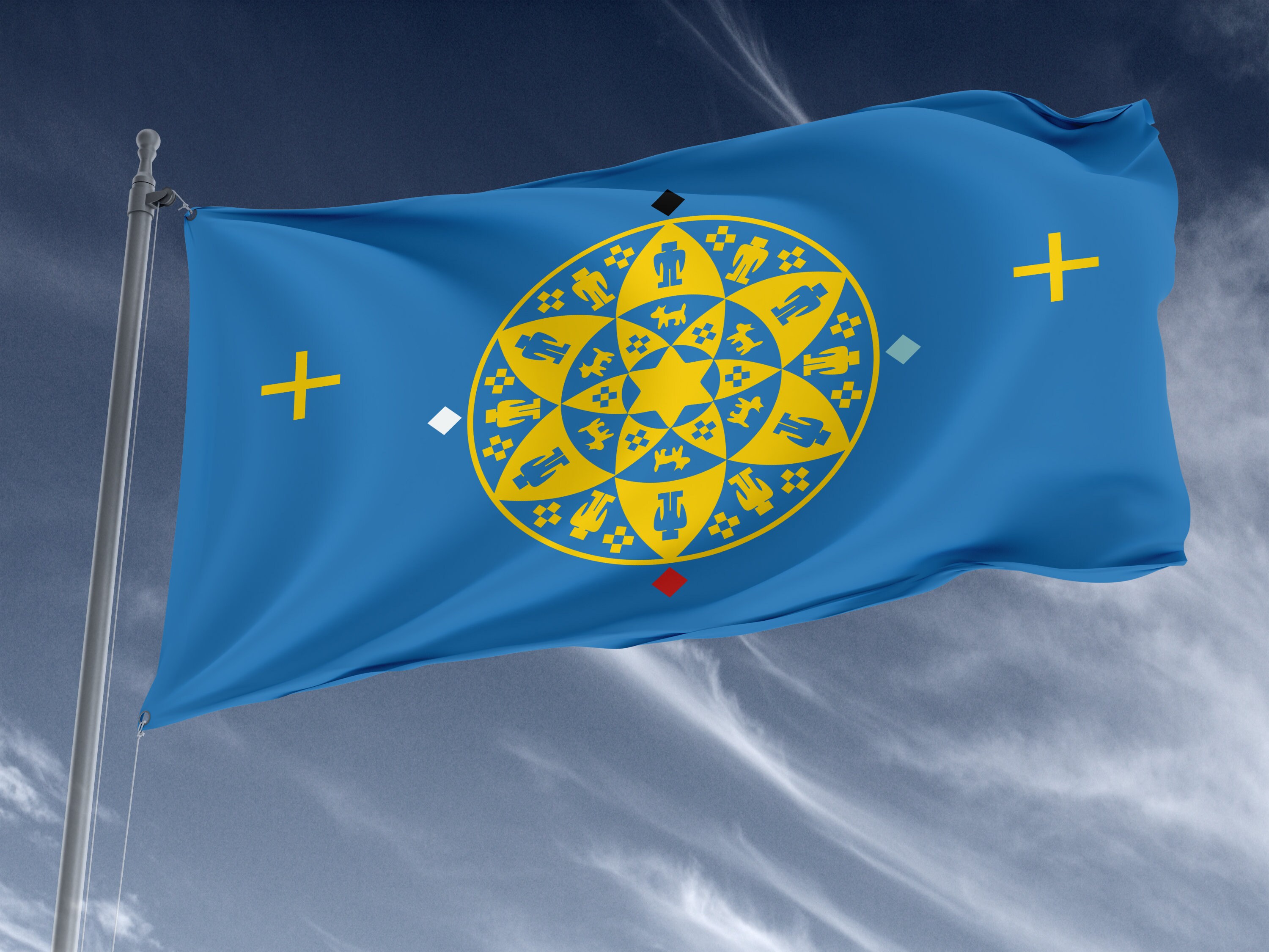 Yavapai Prescott Tribe Flag: Unique Design, Bright Colors (3x5 Ft) - Etsy