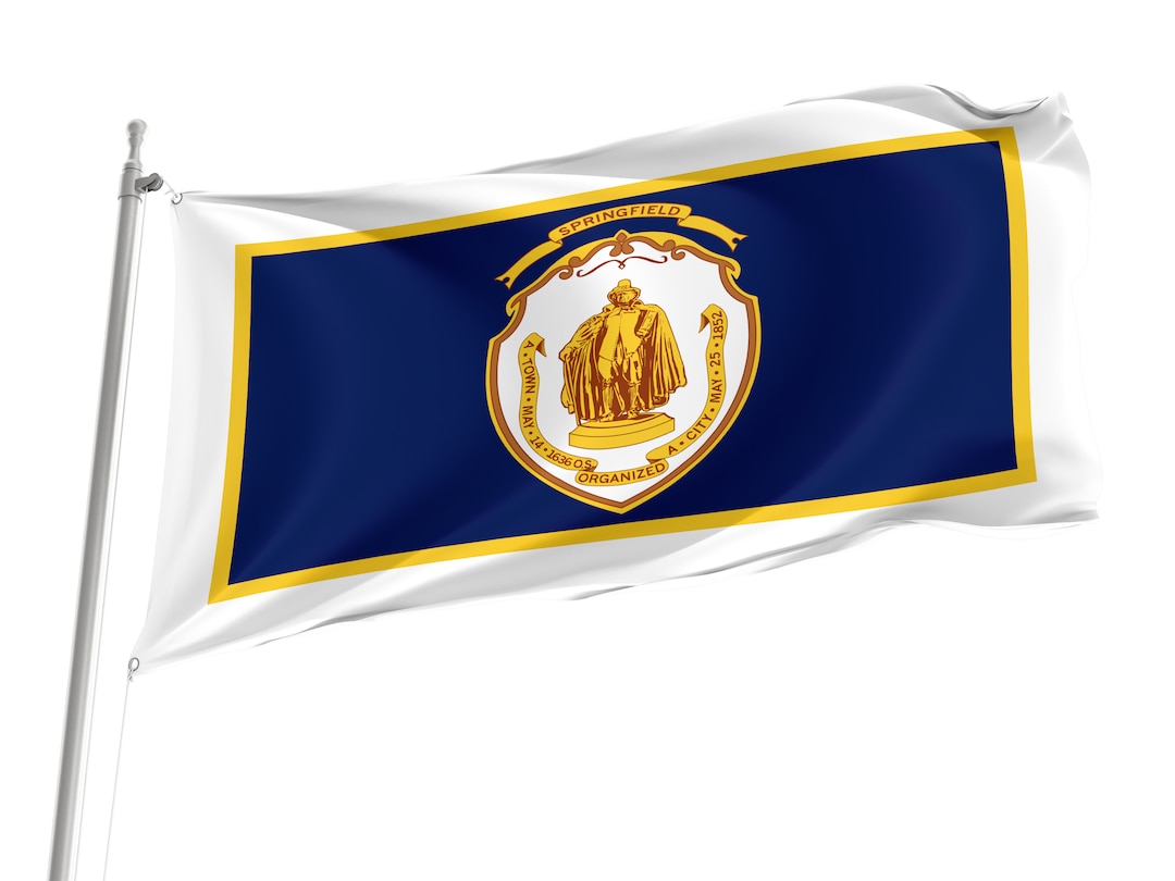Springfield Massachusetts Flag: 3x5 Ft, Indoor/outdoor Use - Etsy