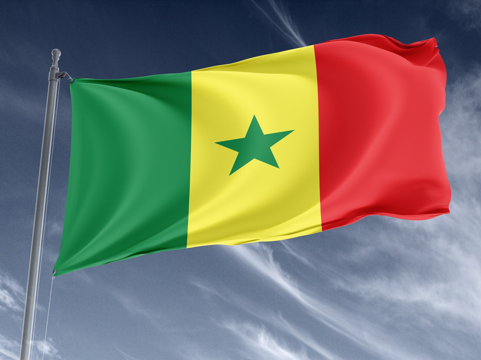 Flag of Senegal, Patriotic Flags, Unique Design Print, Flags for Indoor ...
