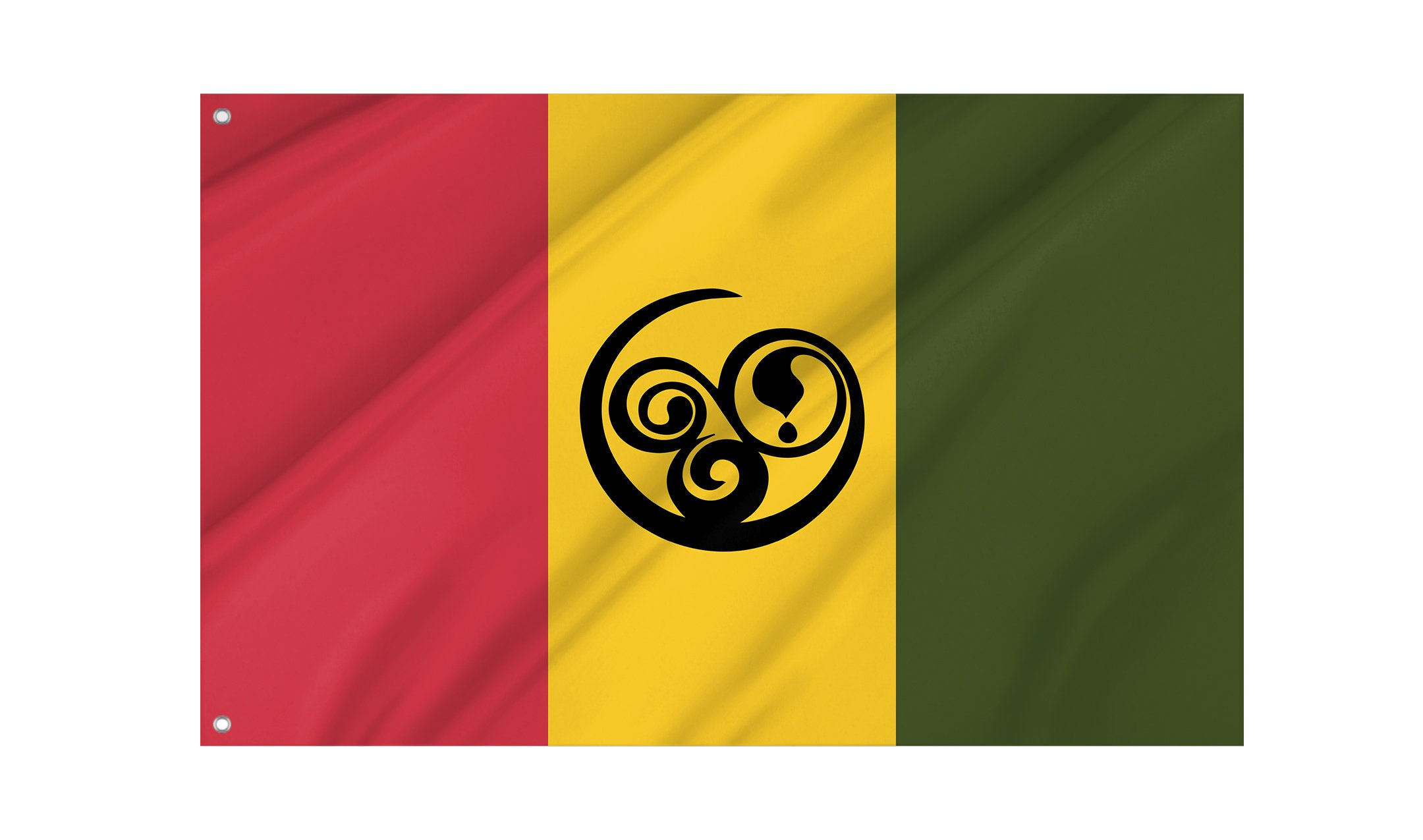 Afro Nova Scotian Flag, Unique Design Print, Double Sided Large Flag ...