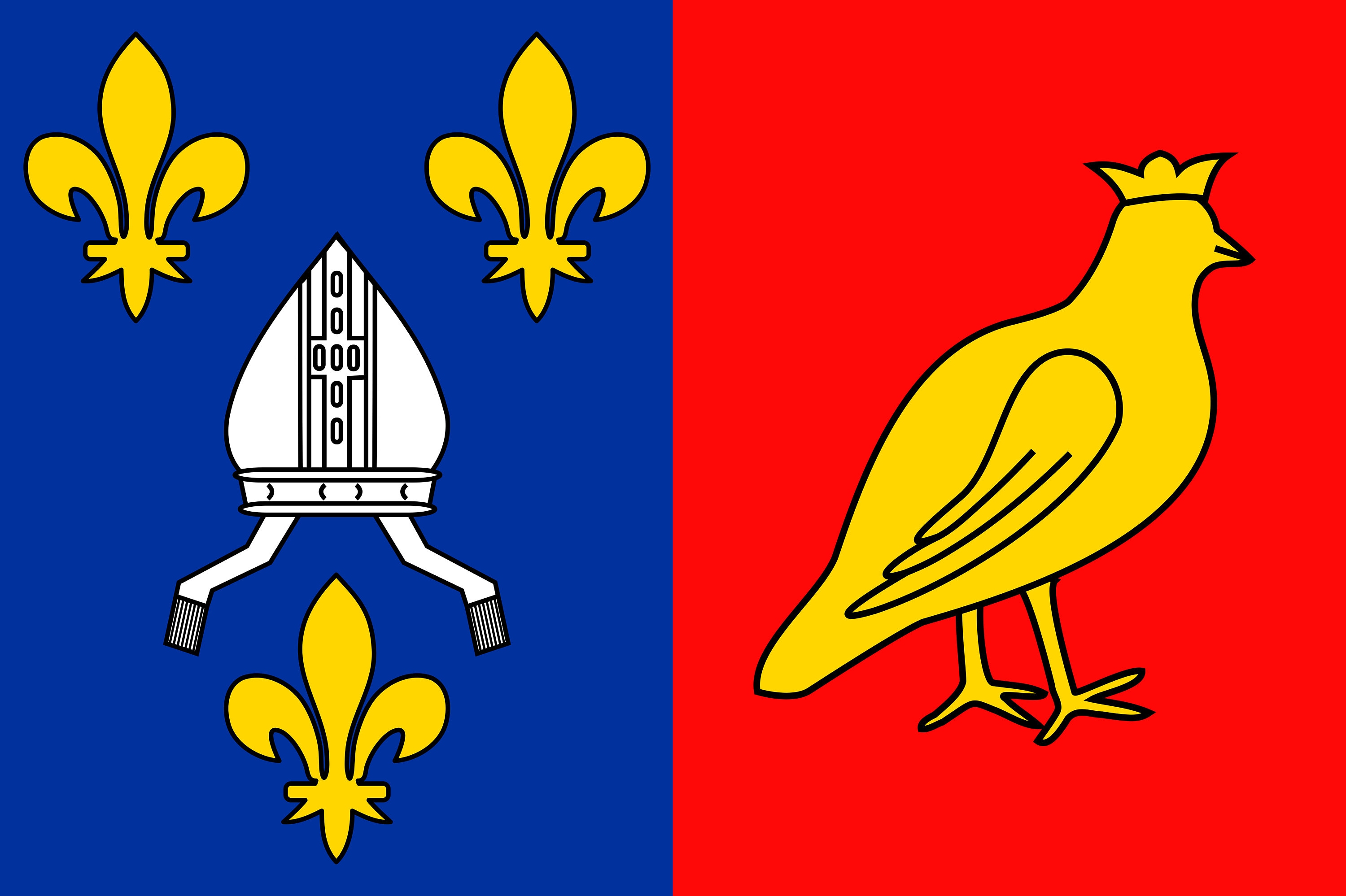 Flag of Charente-maritime With Brass Grommets, France, Unique Design ...
