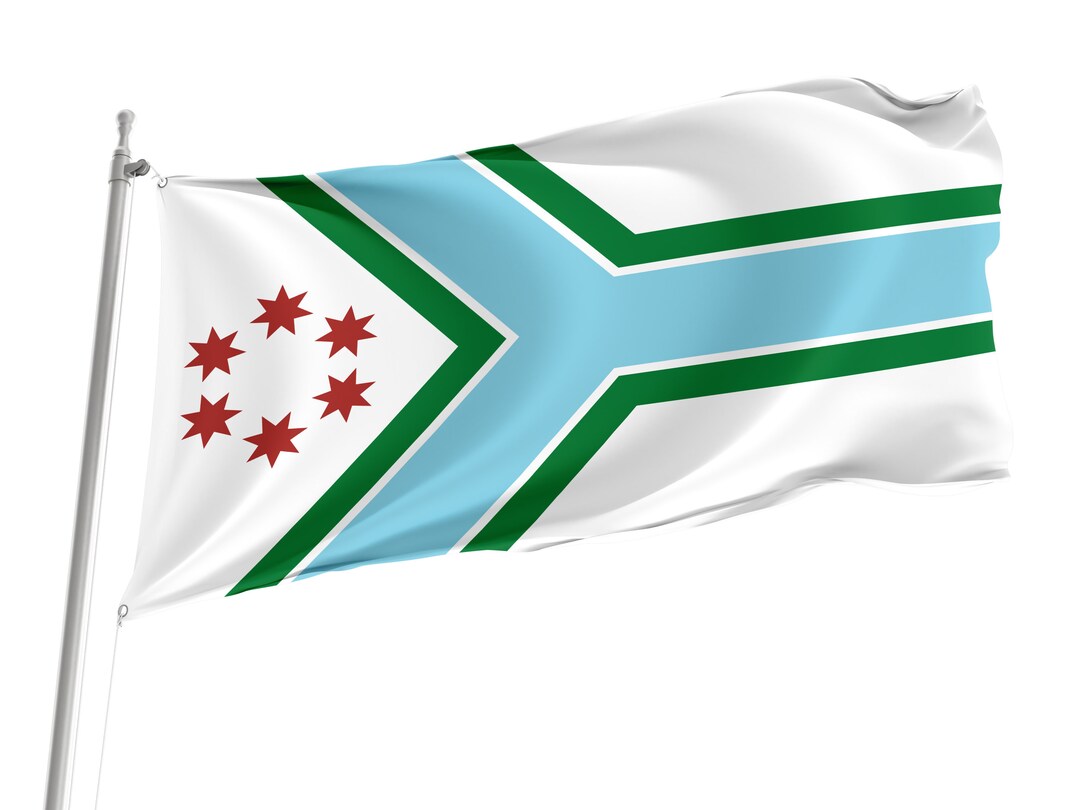 Cook County Flag, Unique Design Print, Double Seams, Bright Colours ...