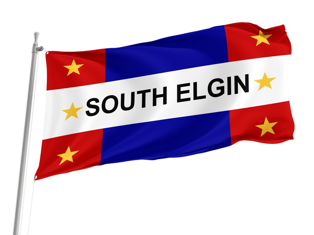South Elgin, Illinois Flag: Unique Design, Bright Colors (3x5ft) - Etsy