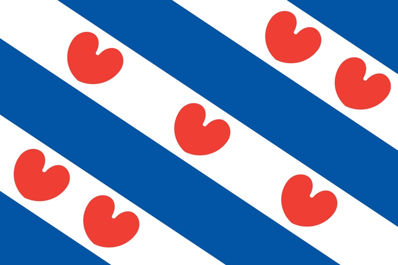 Frisian Flag With Brass Grommets, Unique Design Print, Double Sided ...