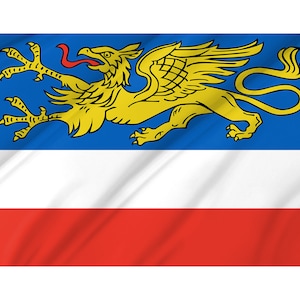 Rostock Flag With Brass Grommets, Unique Design Print, Double Sided ...