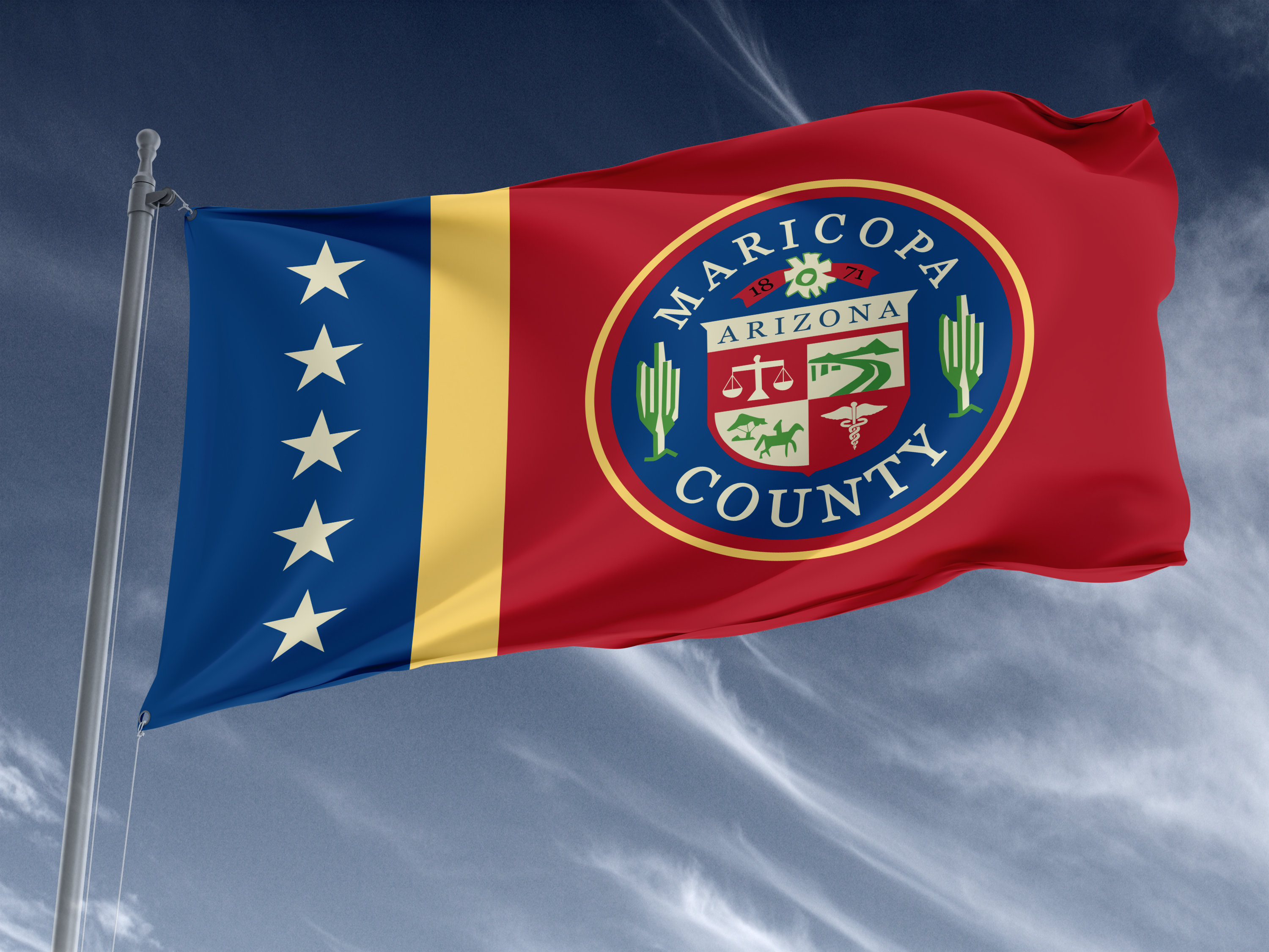Maricopa County Arizona Flag: Unique Design, Bright Colors (3x5 Ft) - Etsy