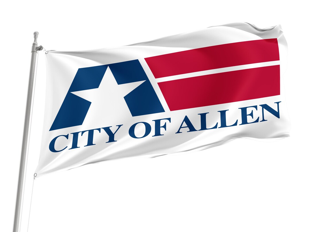 Allen Texas Flag: Unique Design, Durable Stitching (3x5 Ft) - Etsy