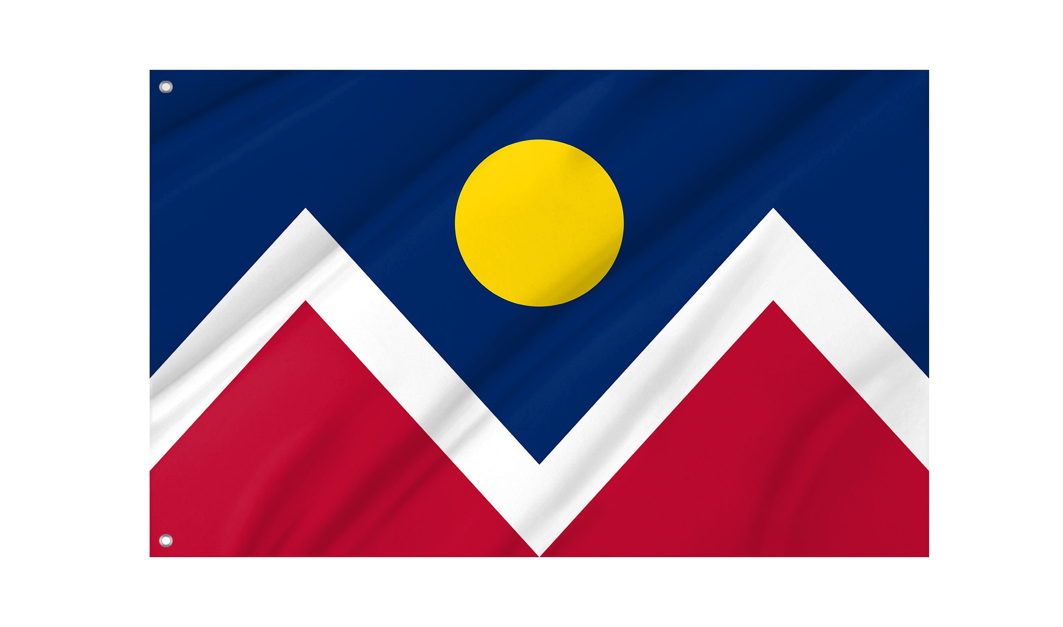 Denver, Colorado Flag, Unique Design Print, Double Seams, Bright ...