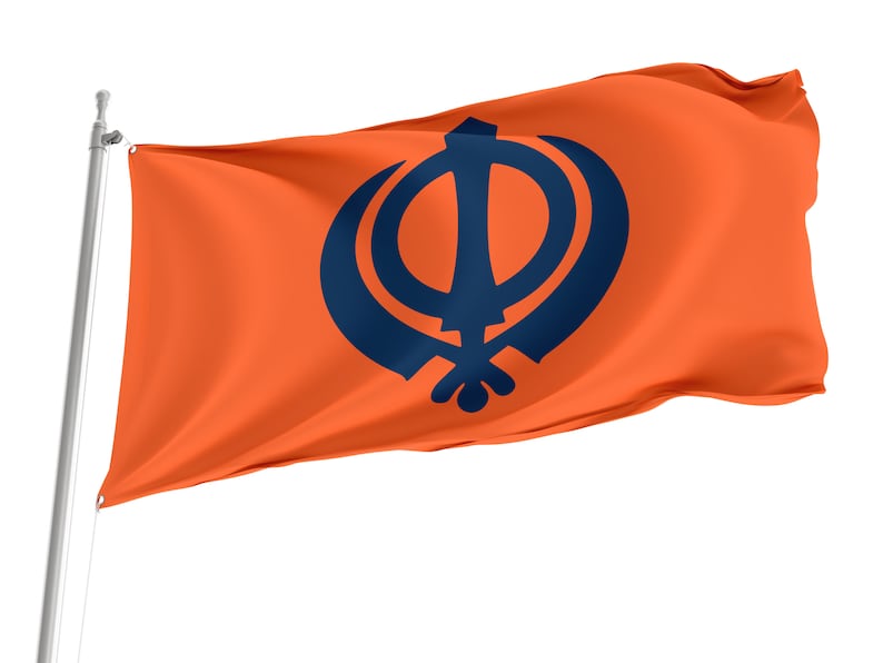 Sikh Flag: Unique Design, Double Sided, 3x5 Ft - Etsy