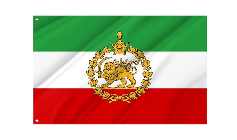Iranian Pre Revolutionary Flag: Unique Design Print (3x5ft) - Etsy