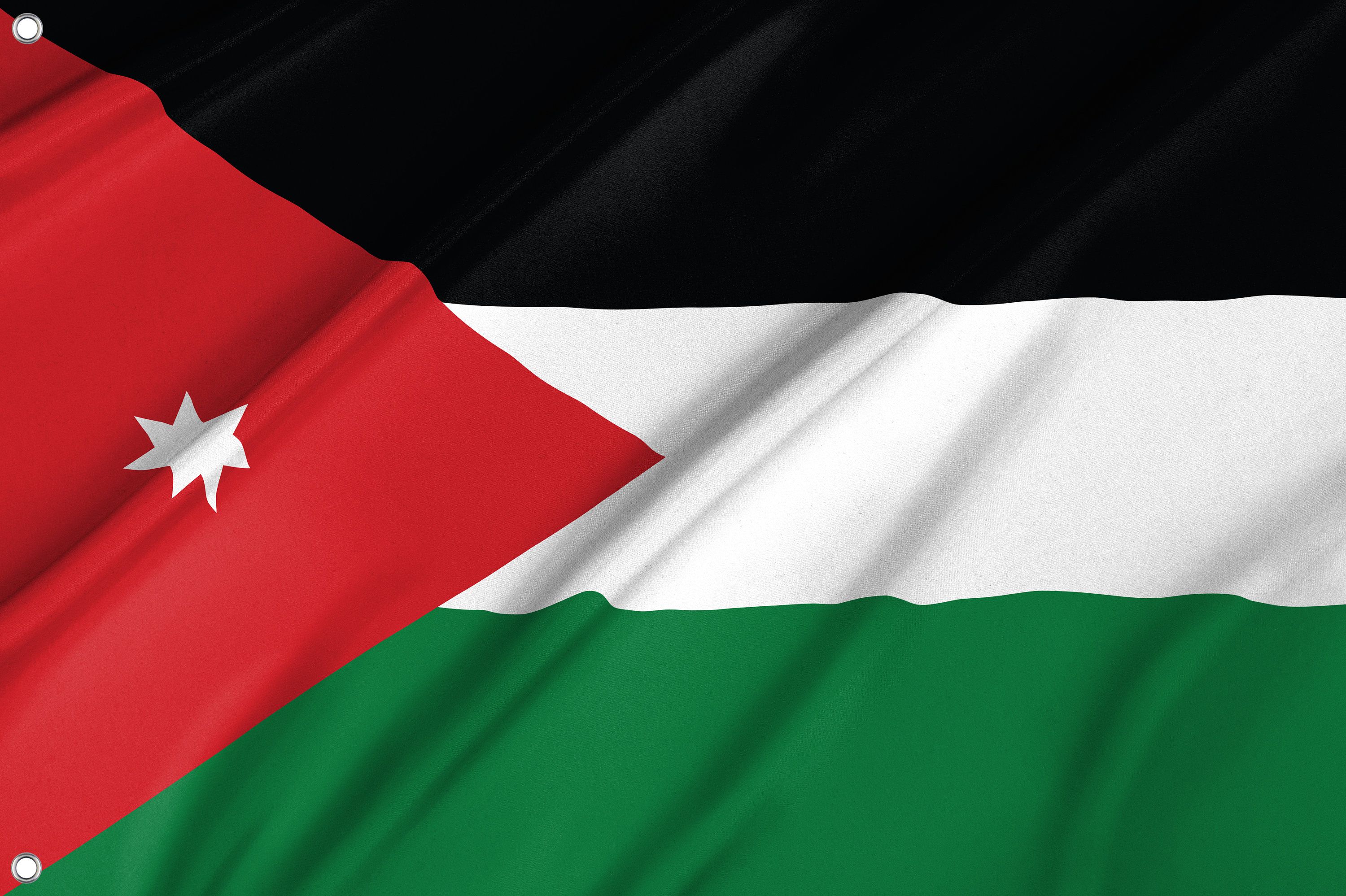 Flag of Jordan Patriotic Flags Unique Design Print Flags - Etsy