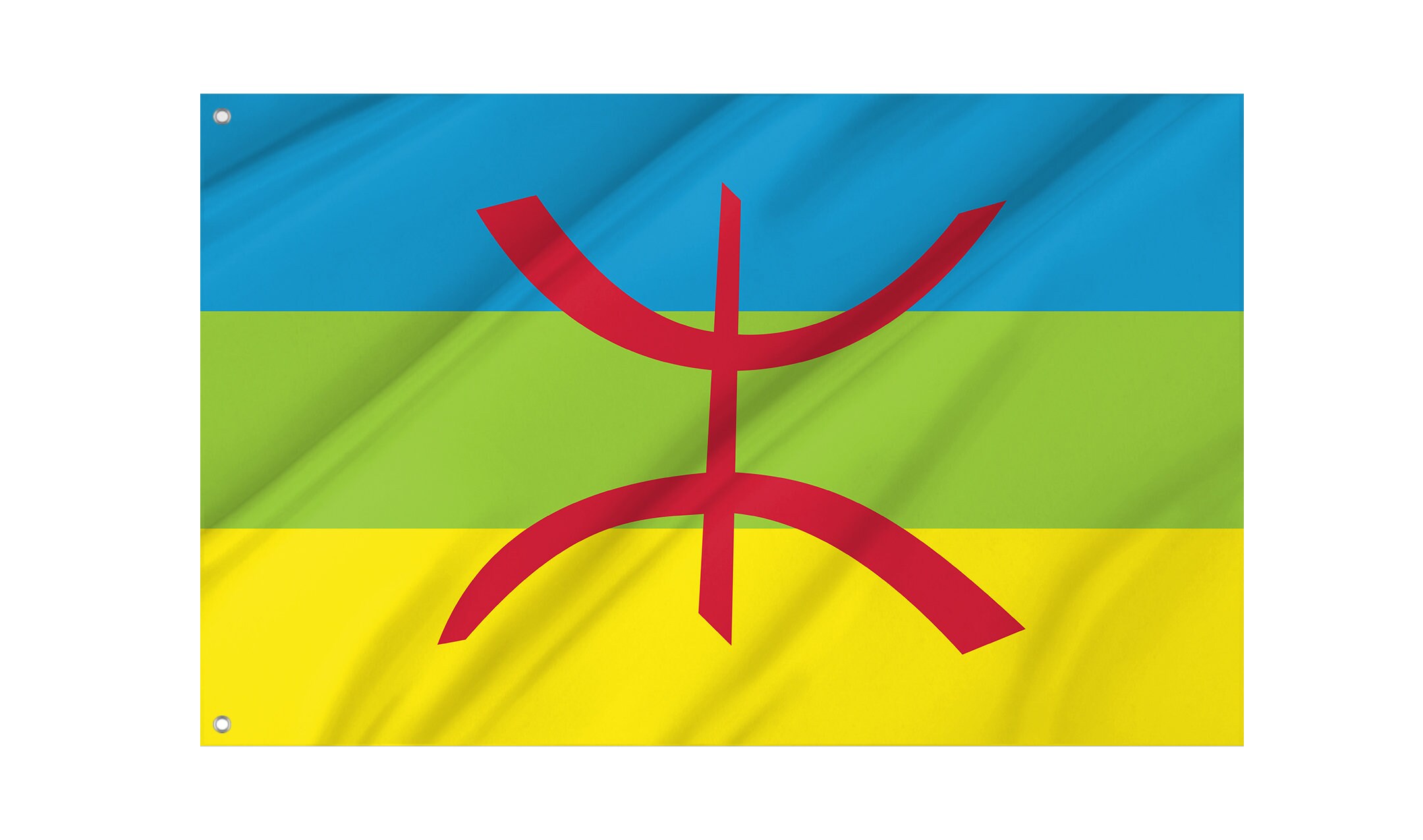 Flag of Berber With Brass Grommets, France, Unique Design Print, Double ...