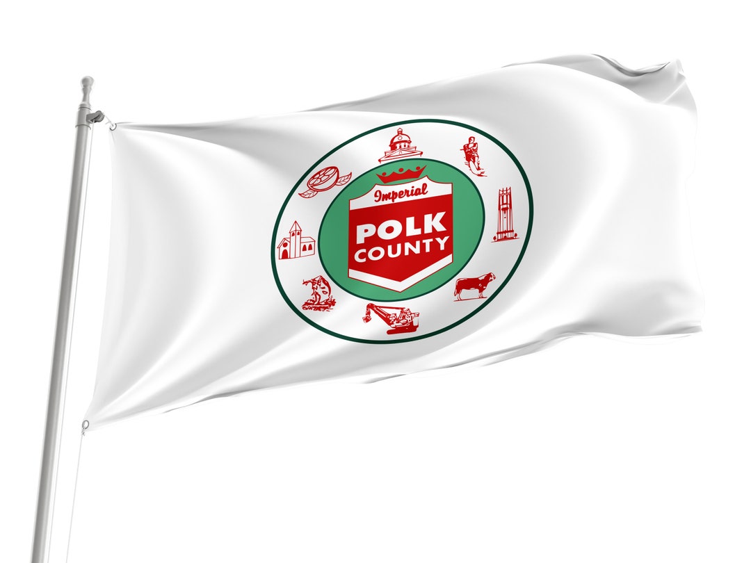Polk County Florida Flag: Unique Design, Bright Colors, 3x5 Ft - Etsy