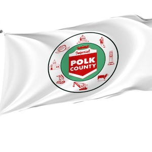 Polk County Florida Flag: Unique Design, Bright Colors, 3x5 Ft - Etsy